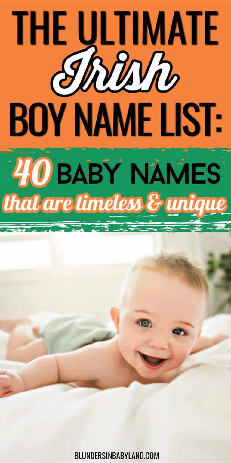 40 Timeless & Unique Irish Boy Names You Need to See – Blunders in Babyland